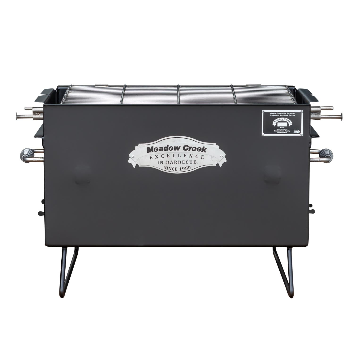 Meadow Creek BBQ26 Charcoal Grill Chicken Cooker with Rotating Grates