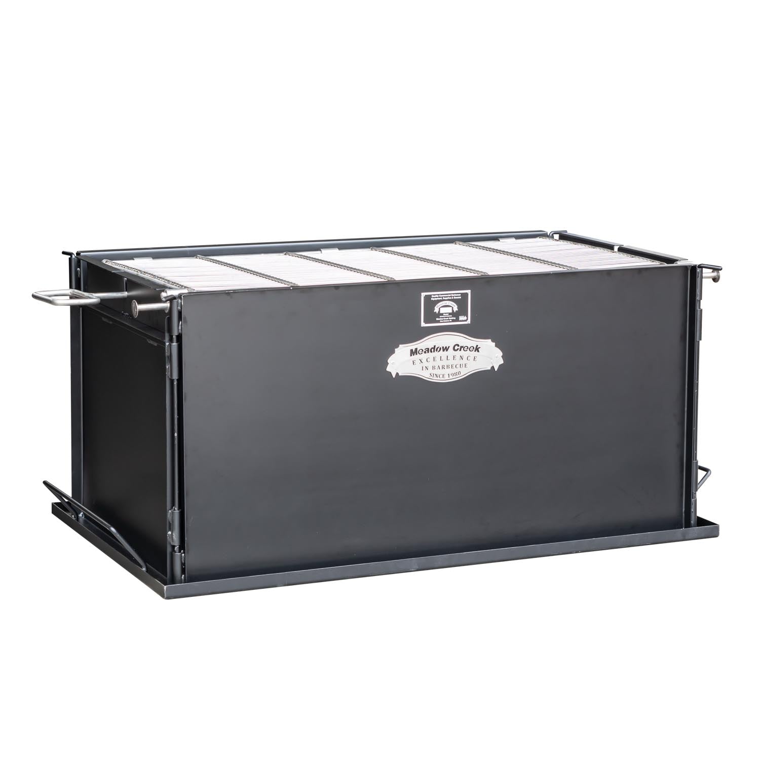 Meadow Creek BBQ42C Collapsible Charcoal Grill Chicken Cooker with Rot